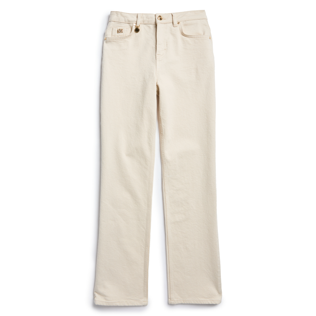 Womens Holland Cooper Oatmeal Classic Straight Fit Jeans