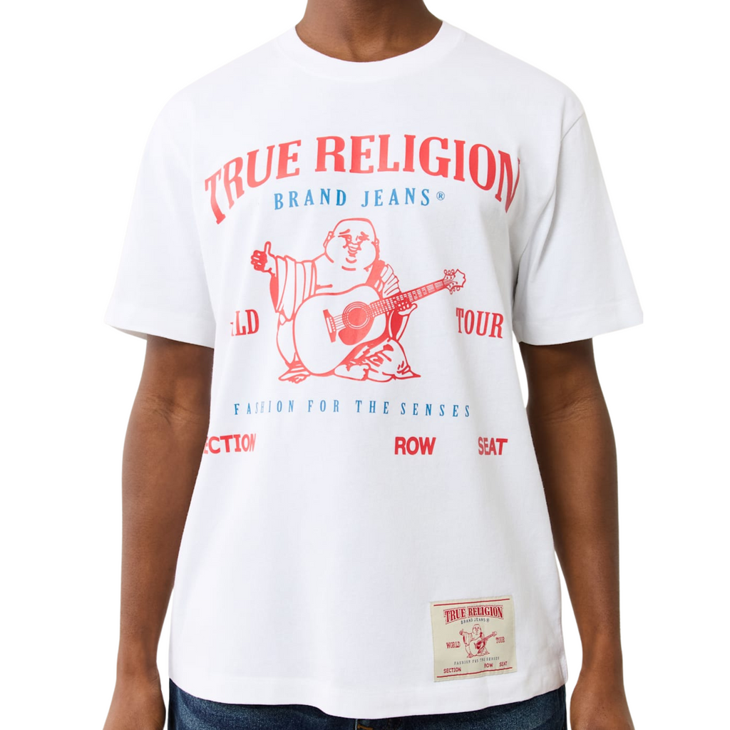 True Religion Optic White SRS Graphic S/s T Shirt | Hurleys