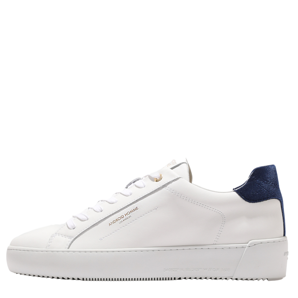 Android Homme White/Navy Zuma Diamond Velvet Quilt Trainers | Hurleys