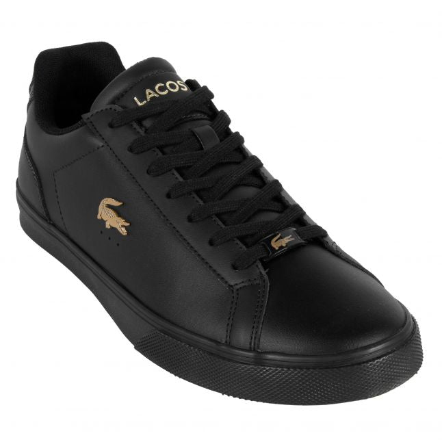 Lacoste lerond trainers black store