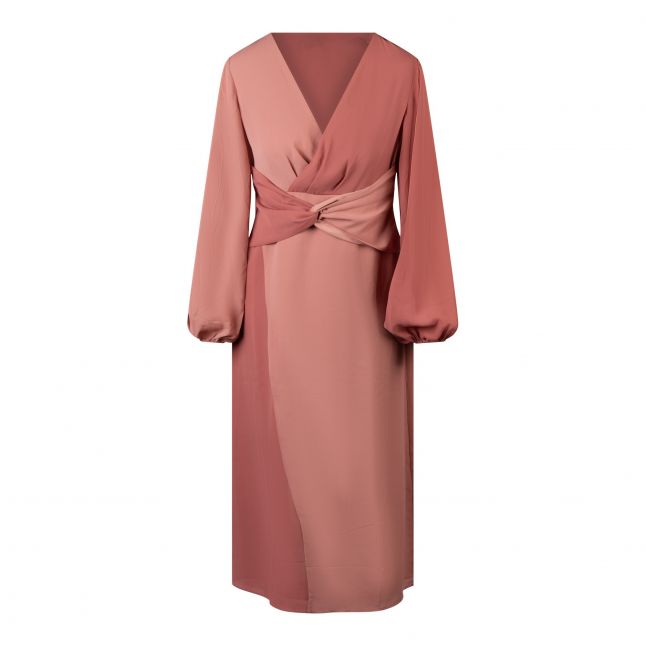 Pretty Lavish Dress Womens Terracotta/ Rose Friena Knot Contrast Dress ...