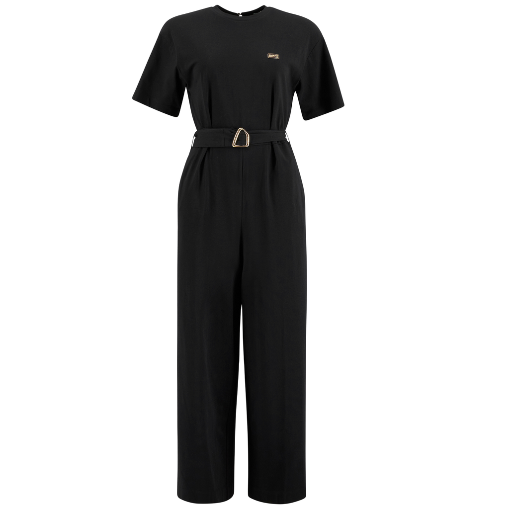 Barbour International Black Alexis Jumpsuit | Hurleys